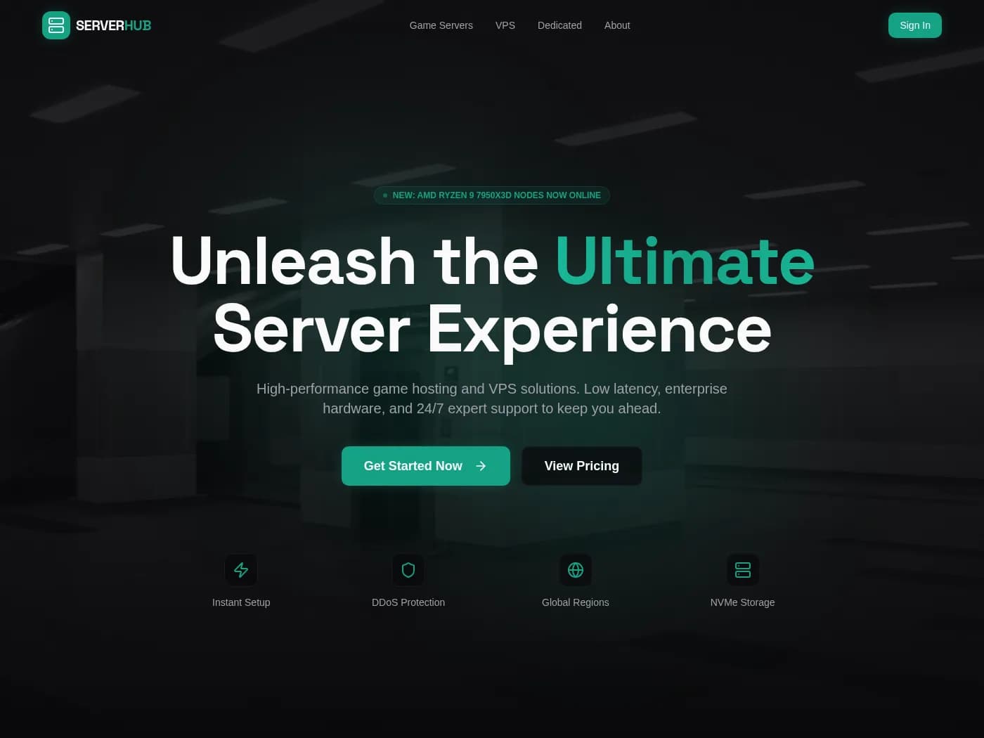 ServerHub Web Portal
