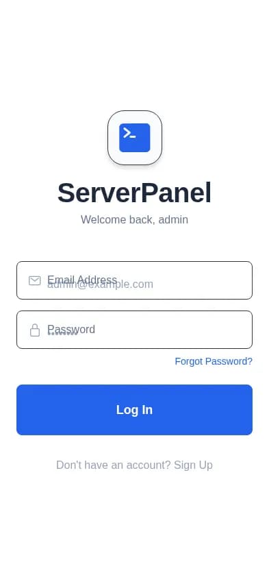ServerPanel Mobile