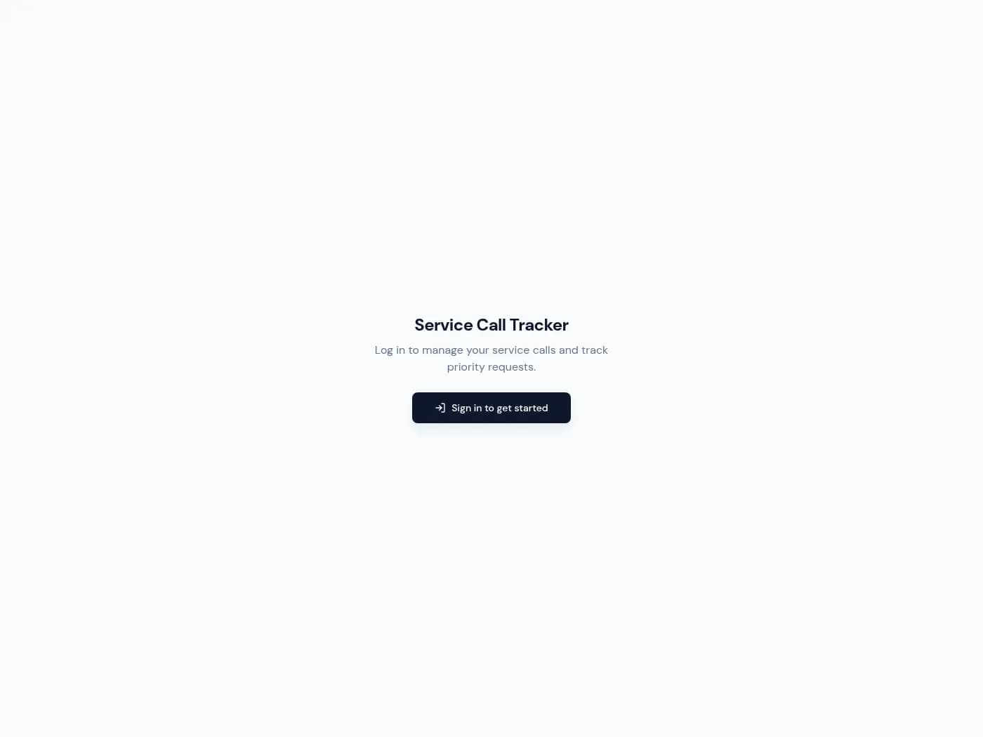 Service Call Tracker