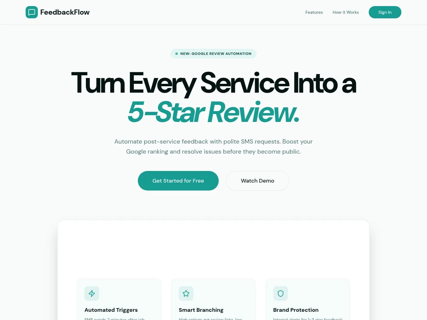 Service Feedback Flow