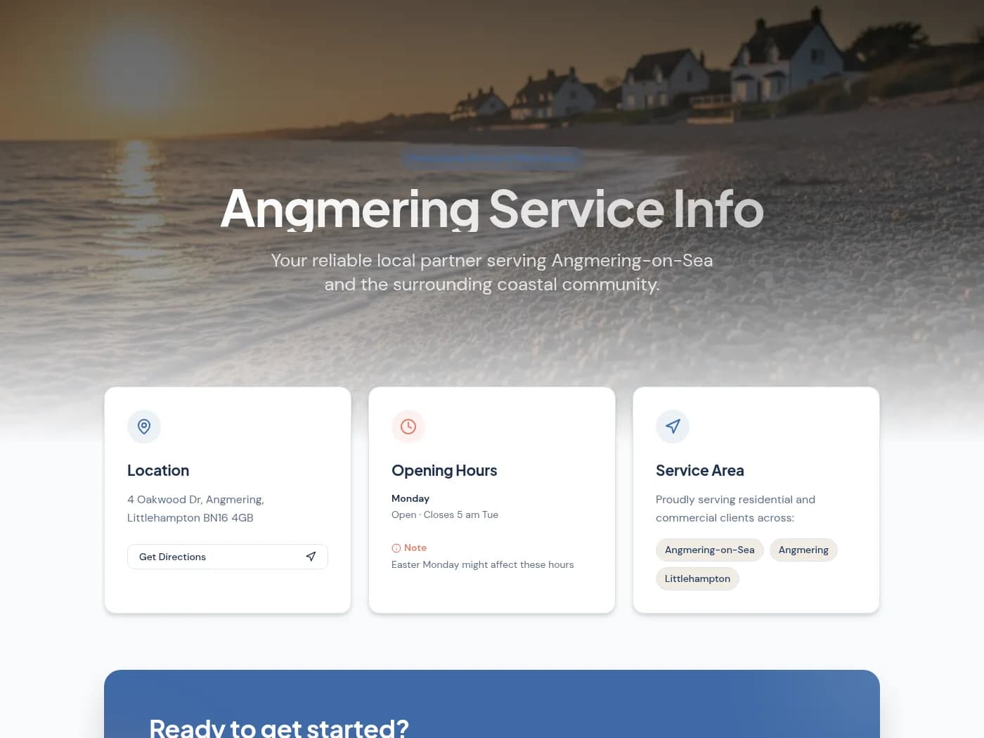 Angmering Service Info