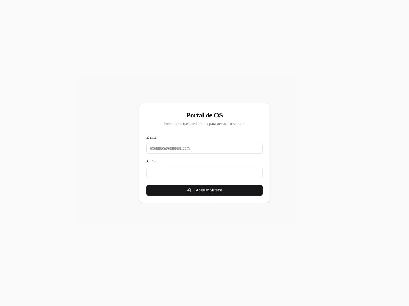 Service Order Portal