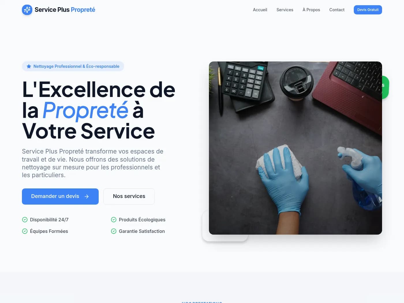 Service Plus Propreté Website