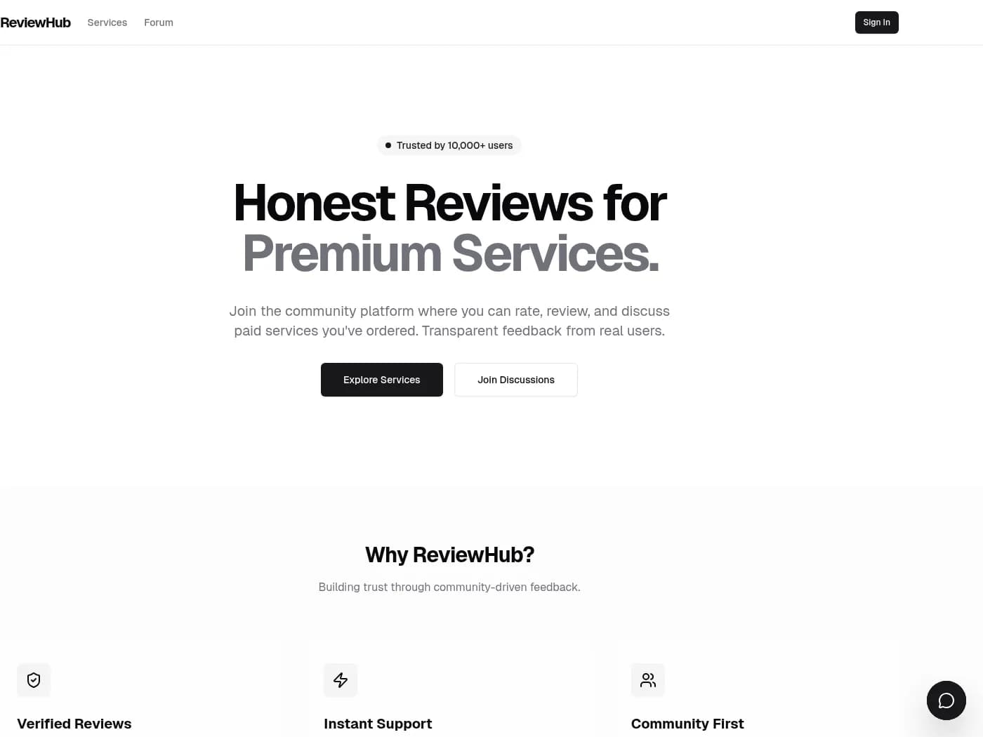 Service Review Hub