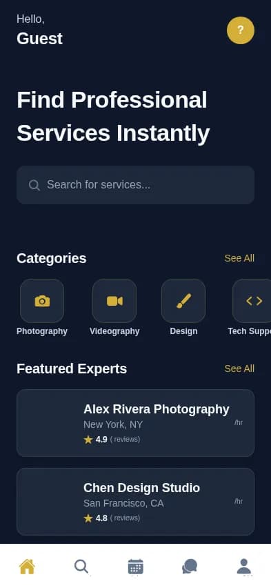 ServiceConnect Mobile App