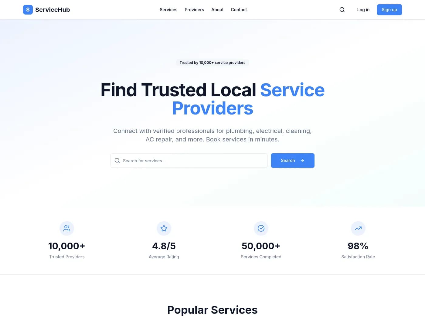ServiceHub Marketplace