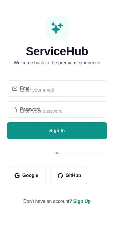 ServiceHub Mobile