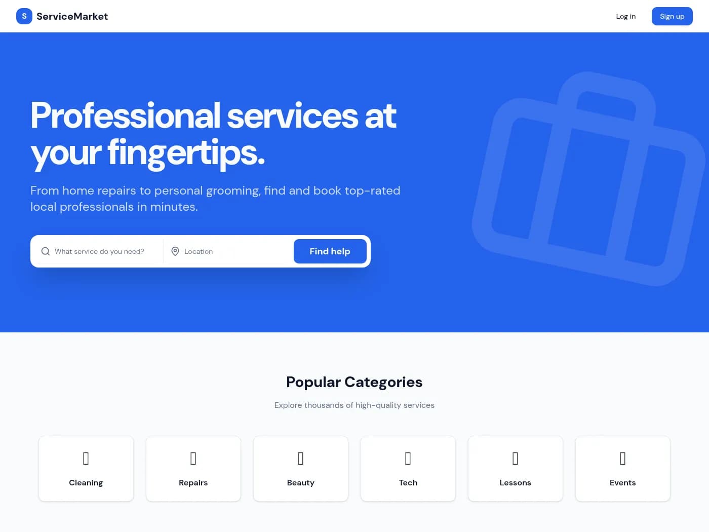 ServiceMarket Platform
