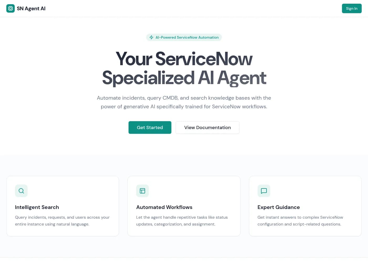 ServiceNow Agent AI
