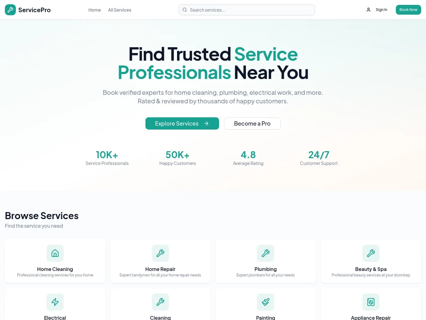 ServicePro Hub