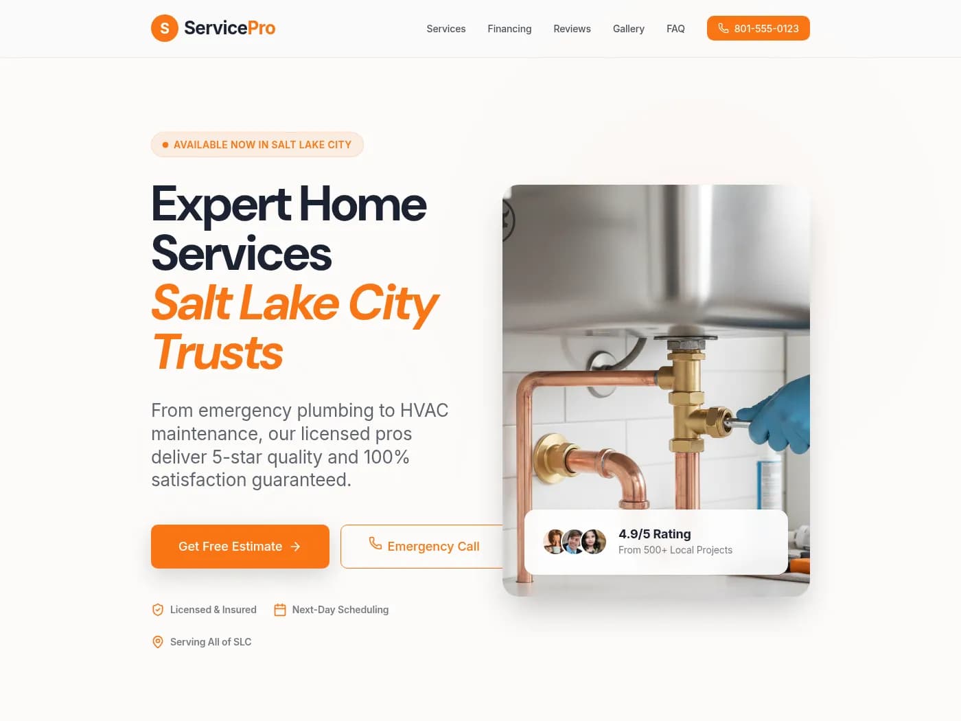 ServicePro Single Pager