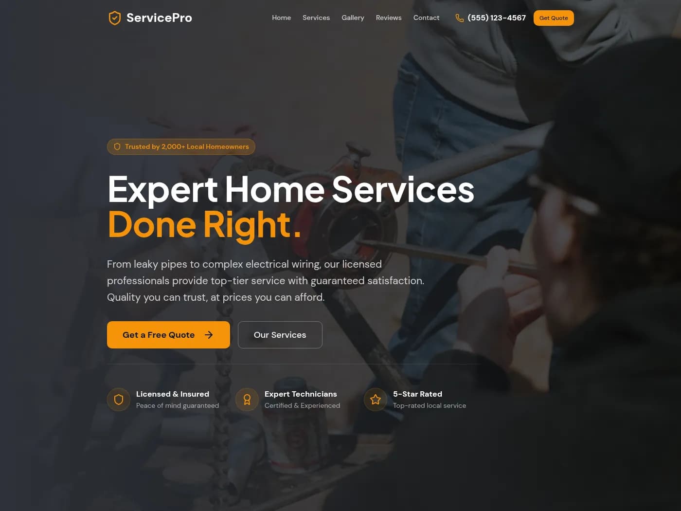 ServicePro Web Hub