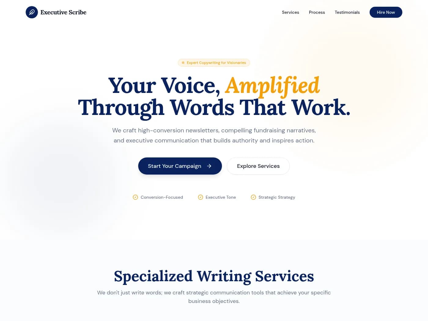 Personal Services Webpage