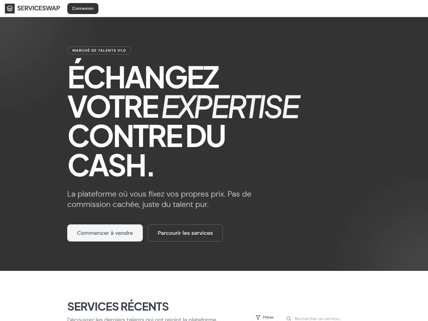 ServiceSwap Marketplace
