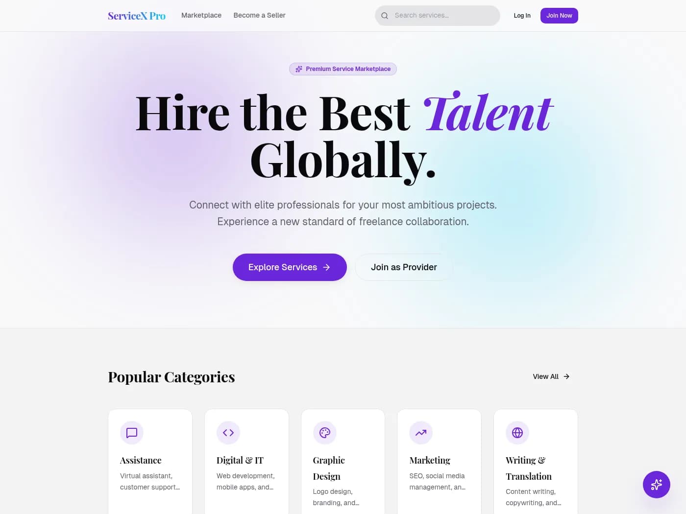 ServiceX Pro Platform