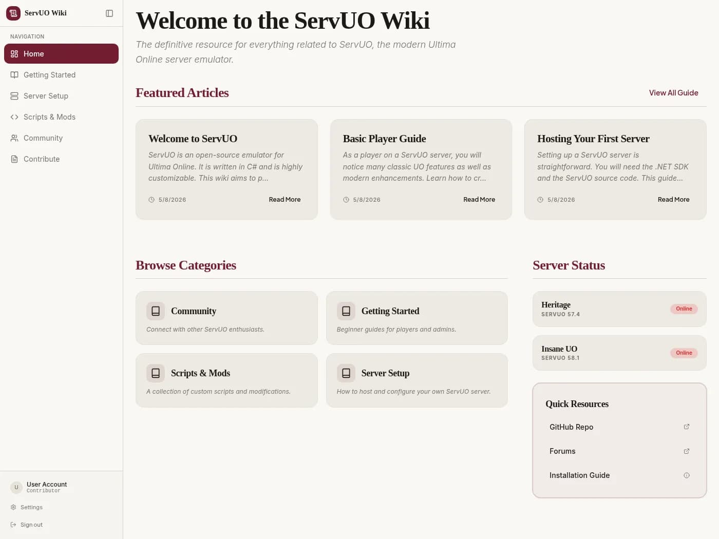 ServUO Freeserver Wiki