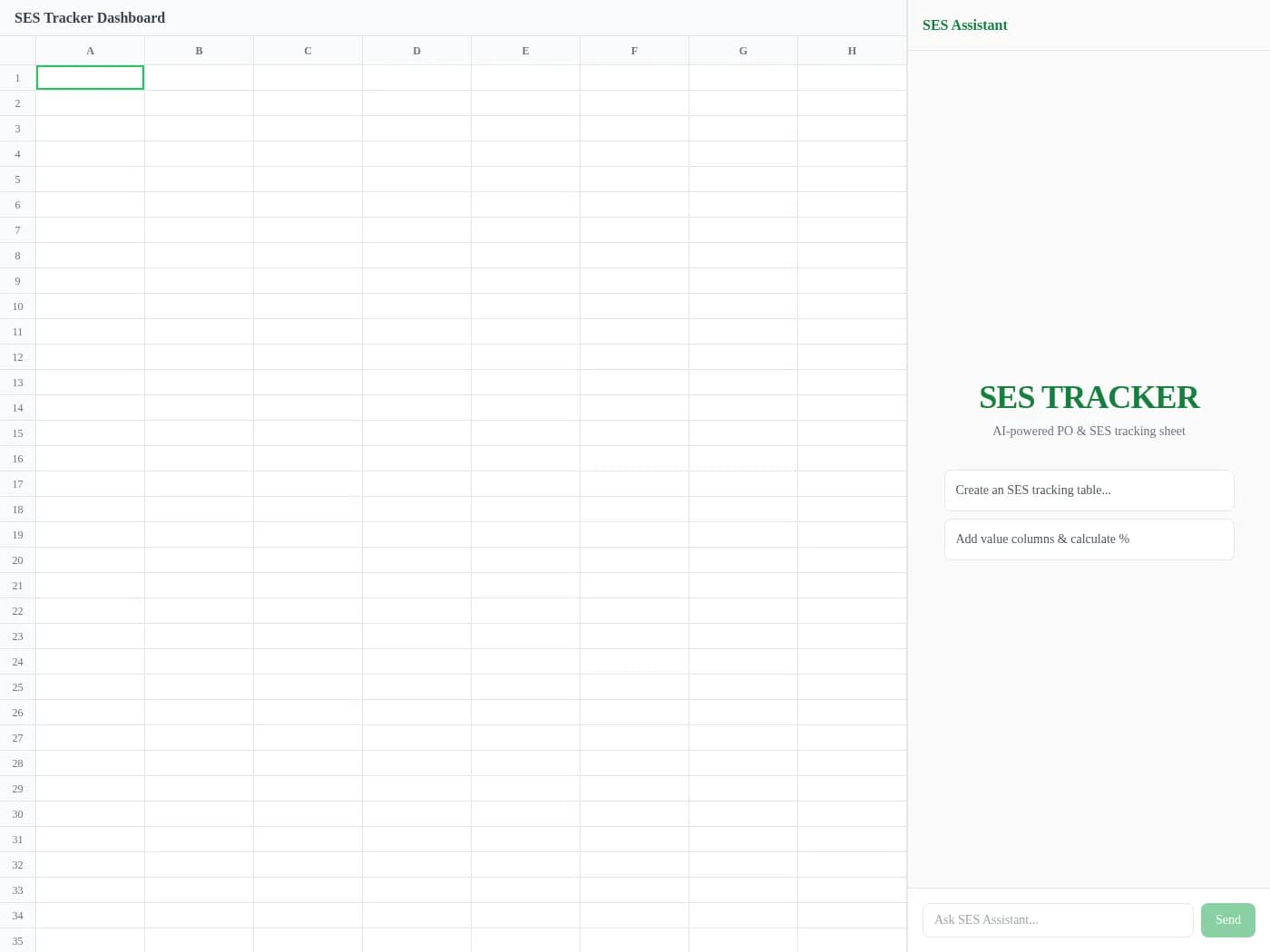 SES Tracker Dashboard