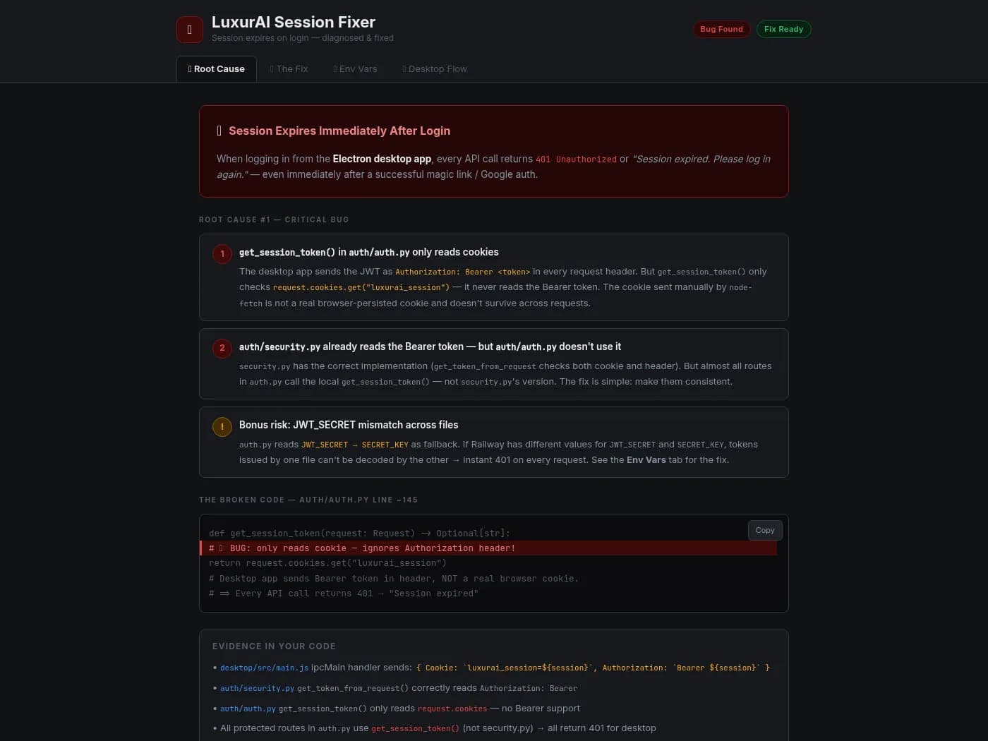 Session Fixer