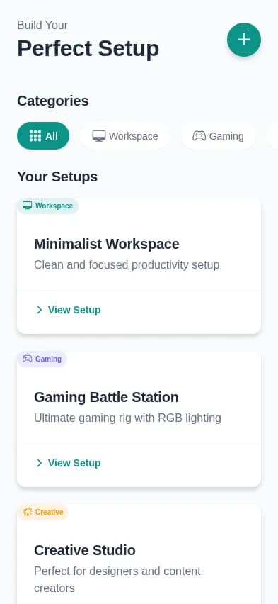 Setup Builder App
