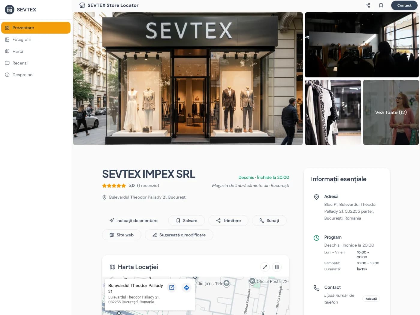 SEVTEX Store Locator