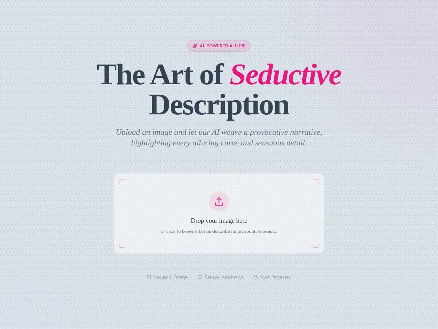 Sensual Image Describer