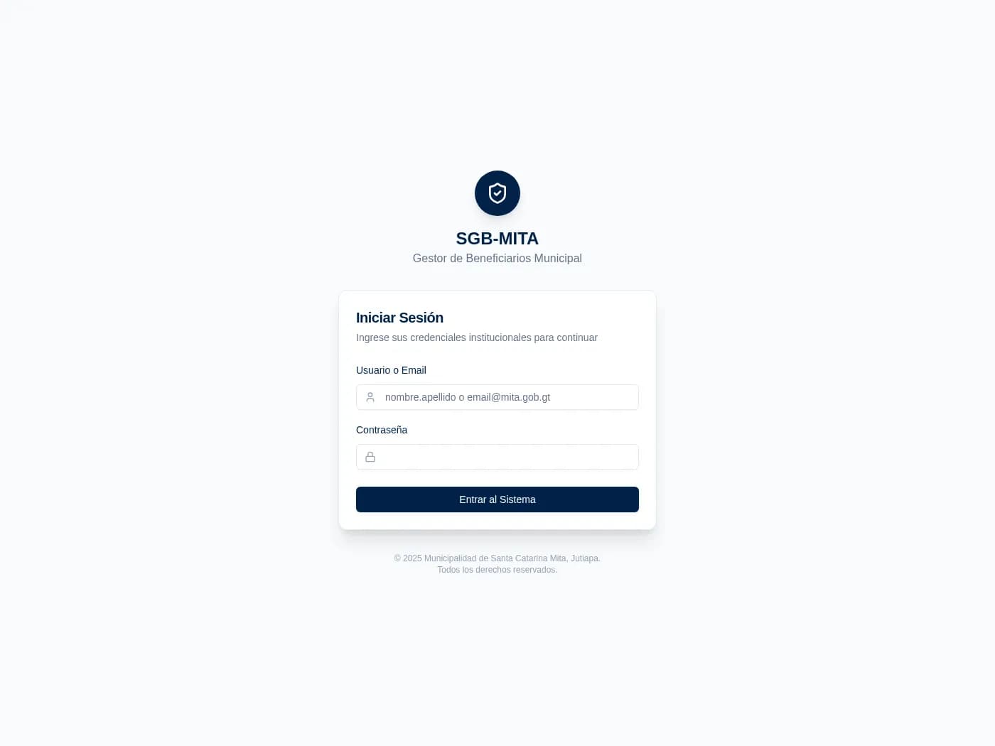 SGB-MITA Beneficiaries Manager