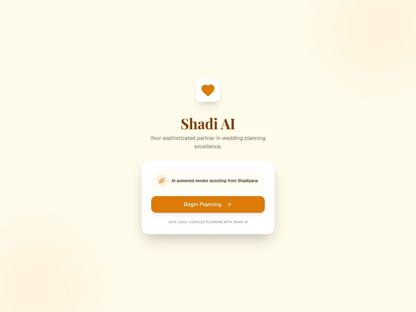 Shadi AI Planner
