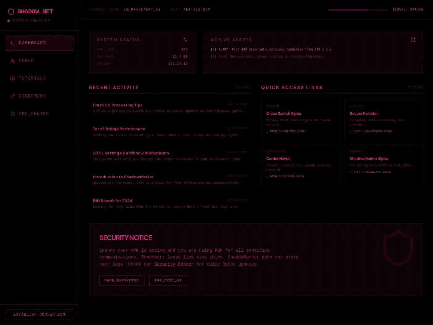 ShadowMarket Forum