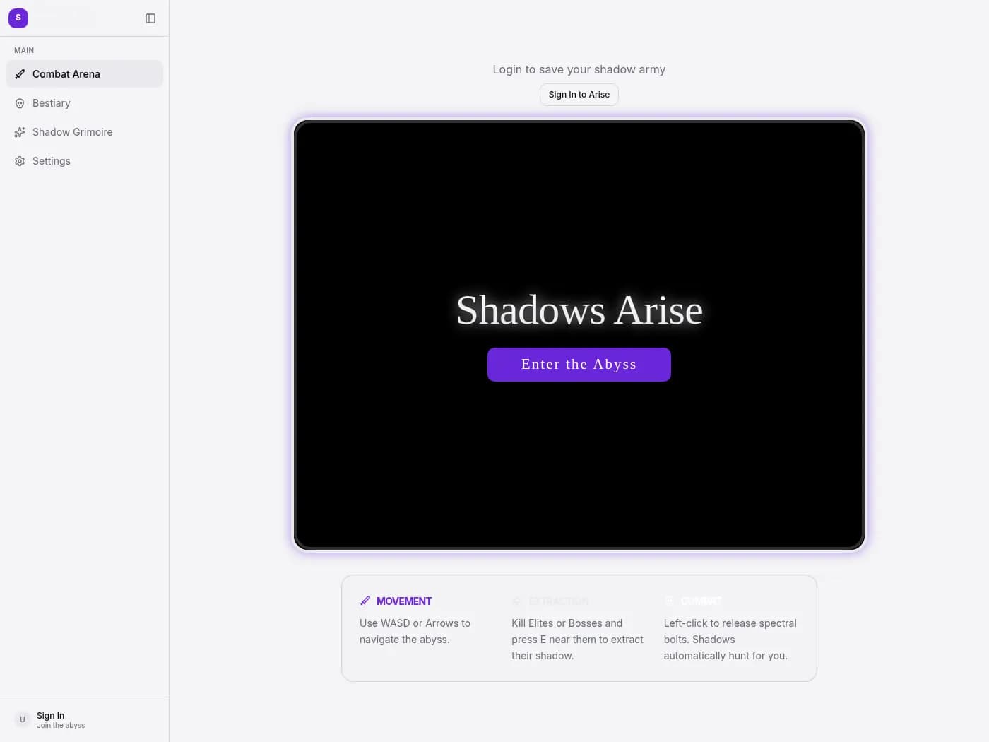 Shadow Commander RPG