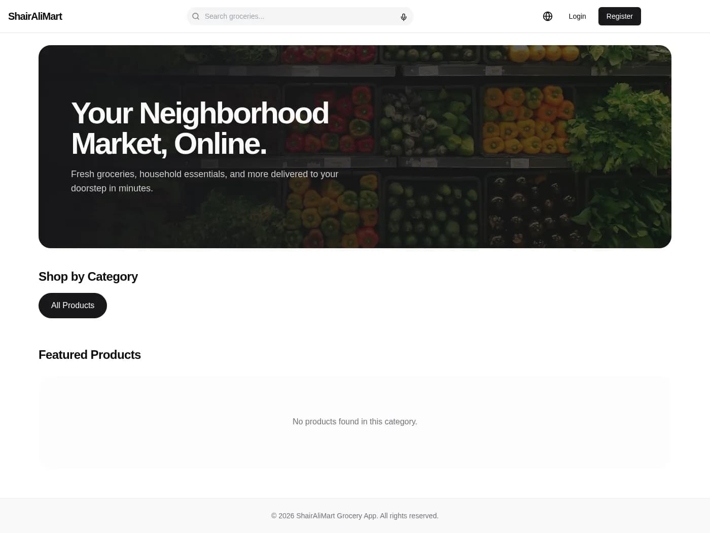 ShairAliMart Grocery App