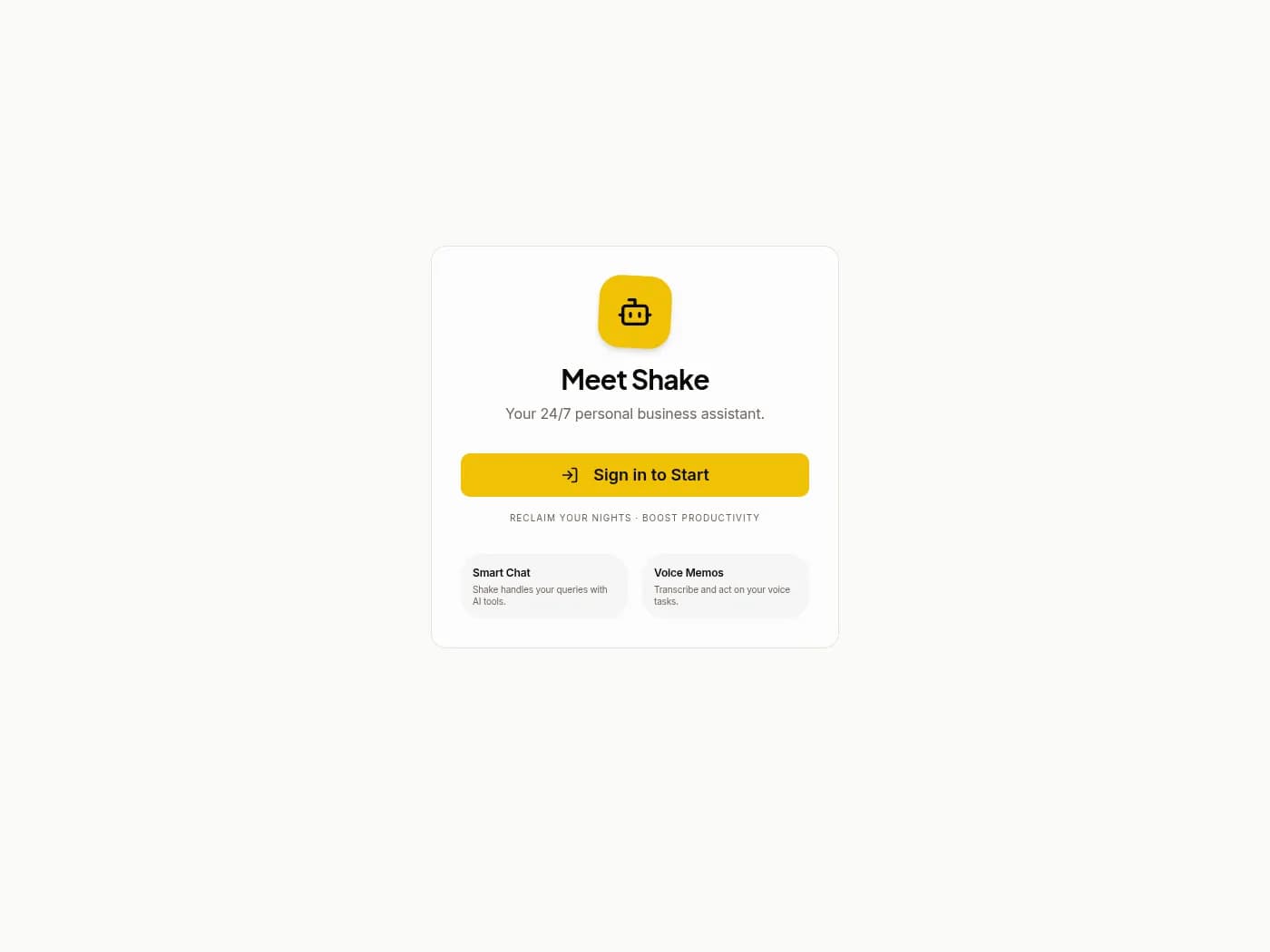 Shake AI Assistant