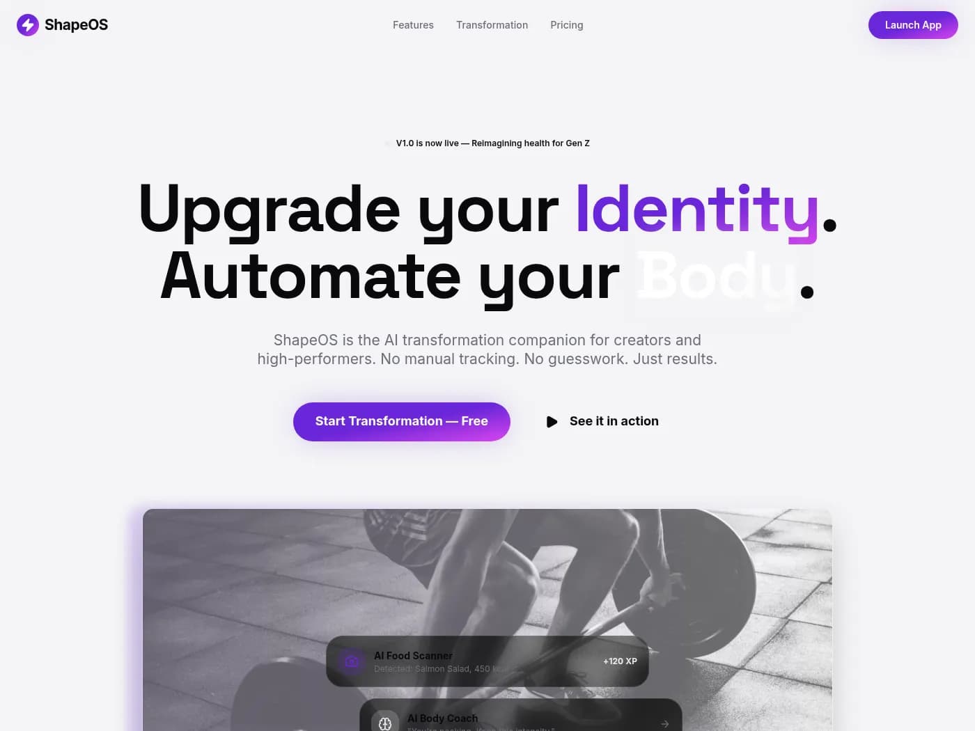 ShapeOS AI Health Suite