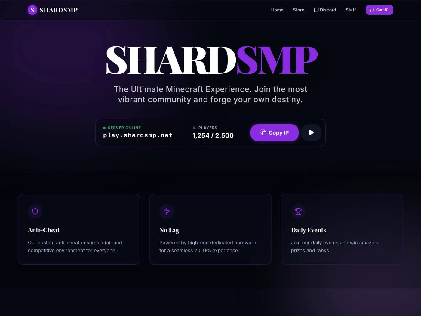 ShardSMP Storefront