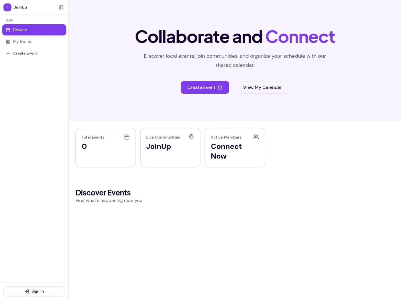 Joinable Shared Calendar