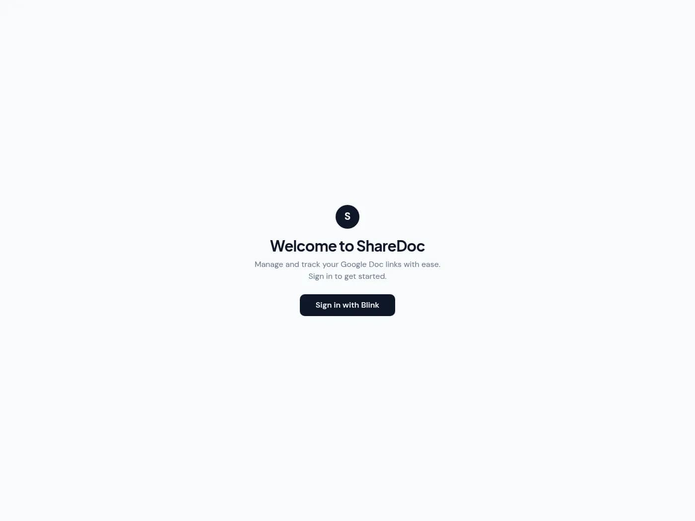 ShareDoc Link Dashboard
