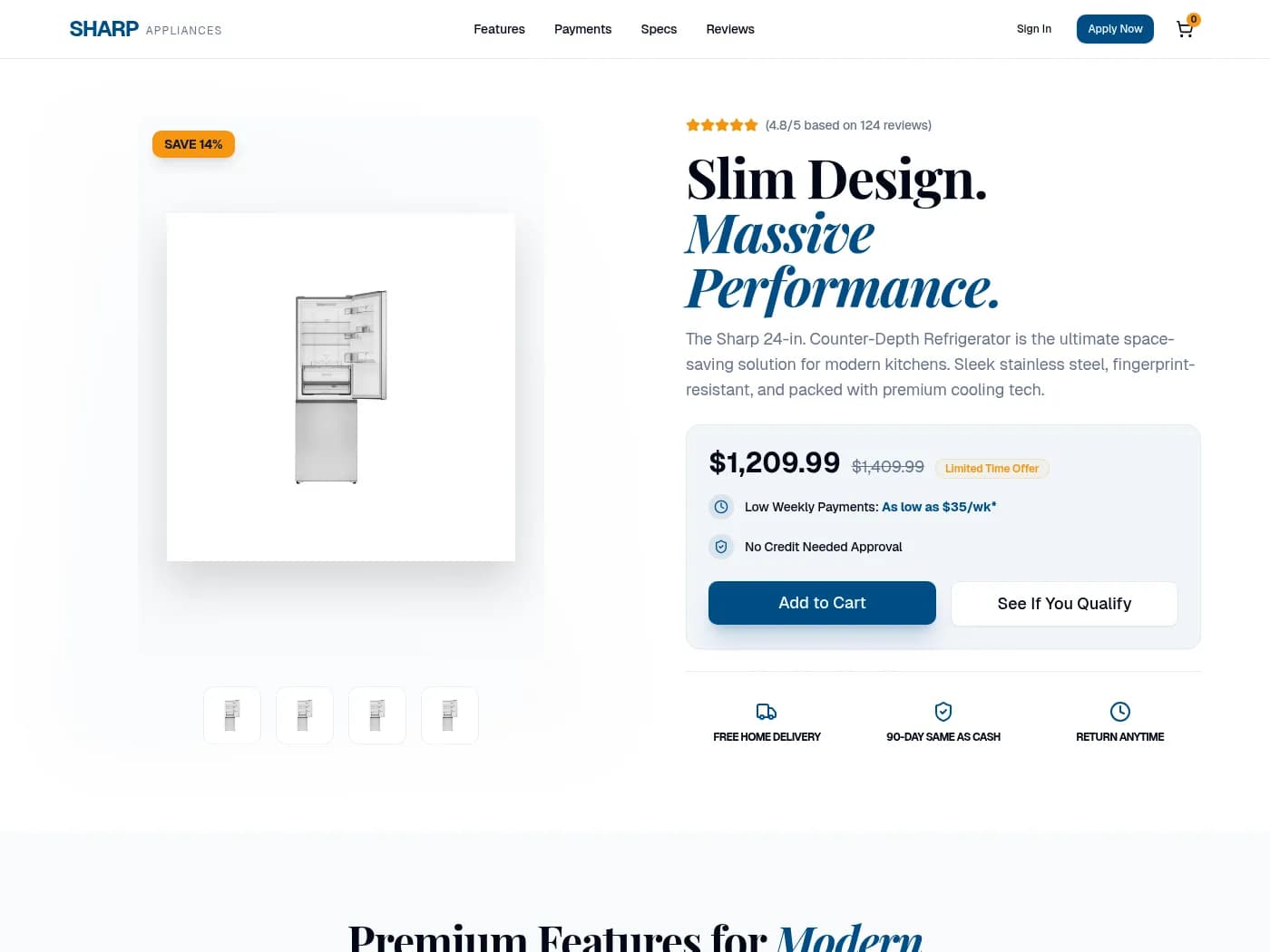 Sharp Fridge Conversion Page
