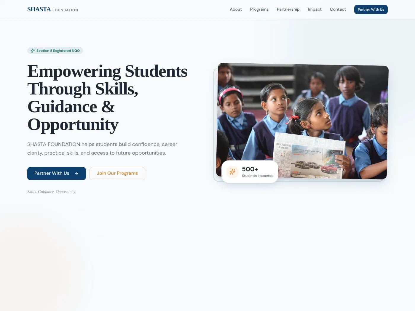 Shasta Foundation NGO Site