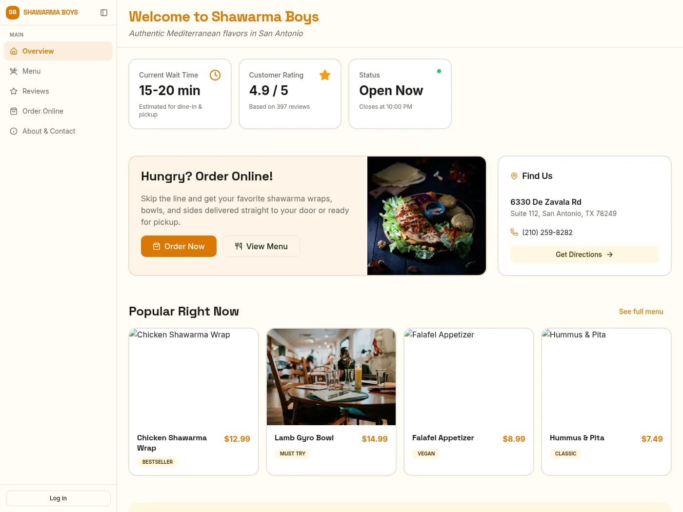 Shawarma Boys Online