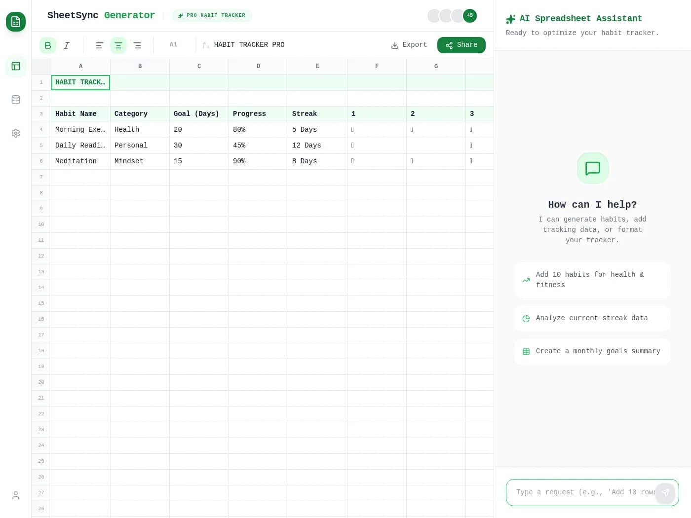 SheetSync Generator