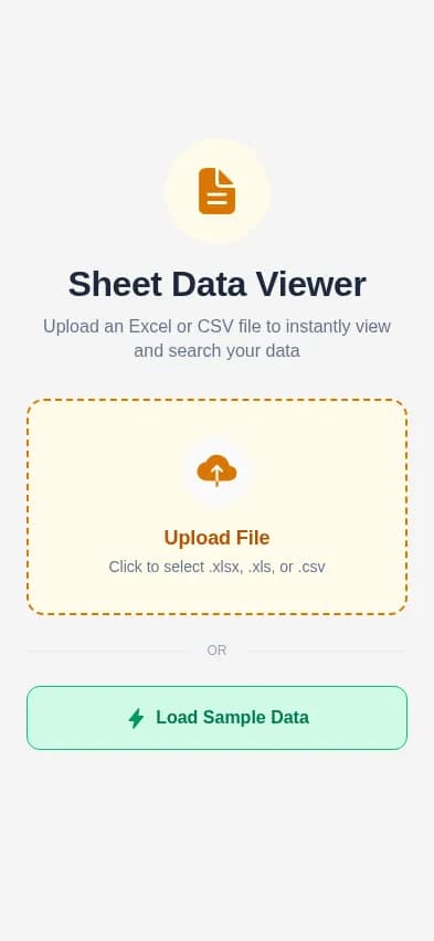 Sheet Data Viewer