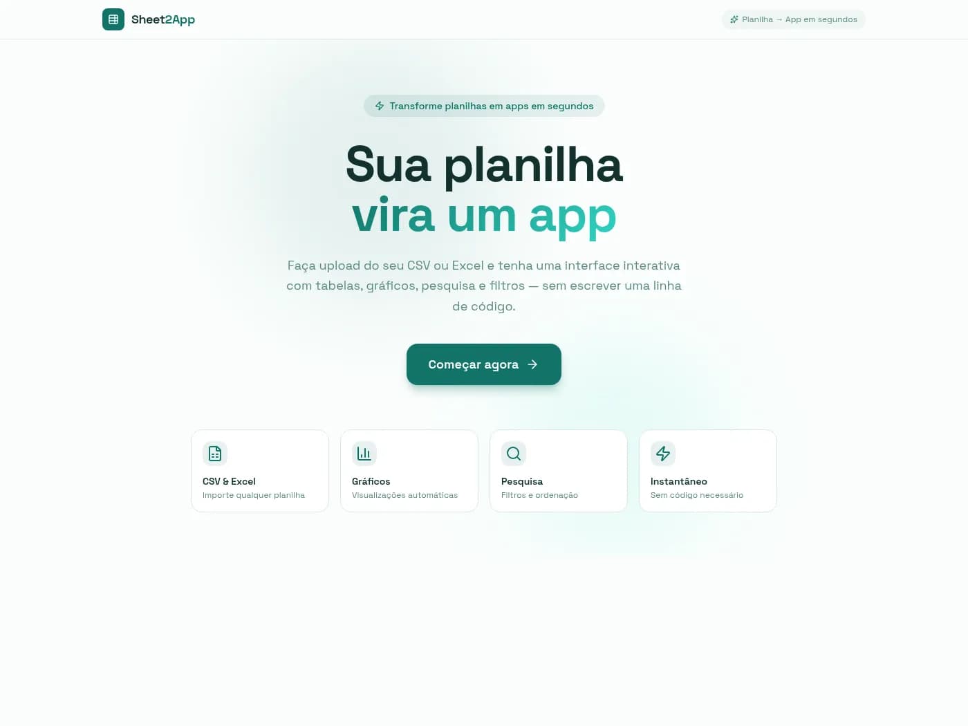 Sheet2App Creator