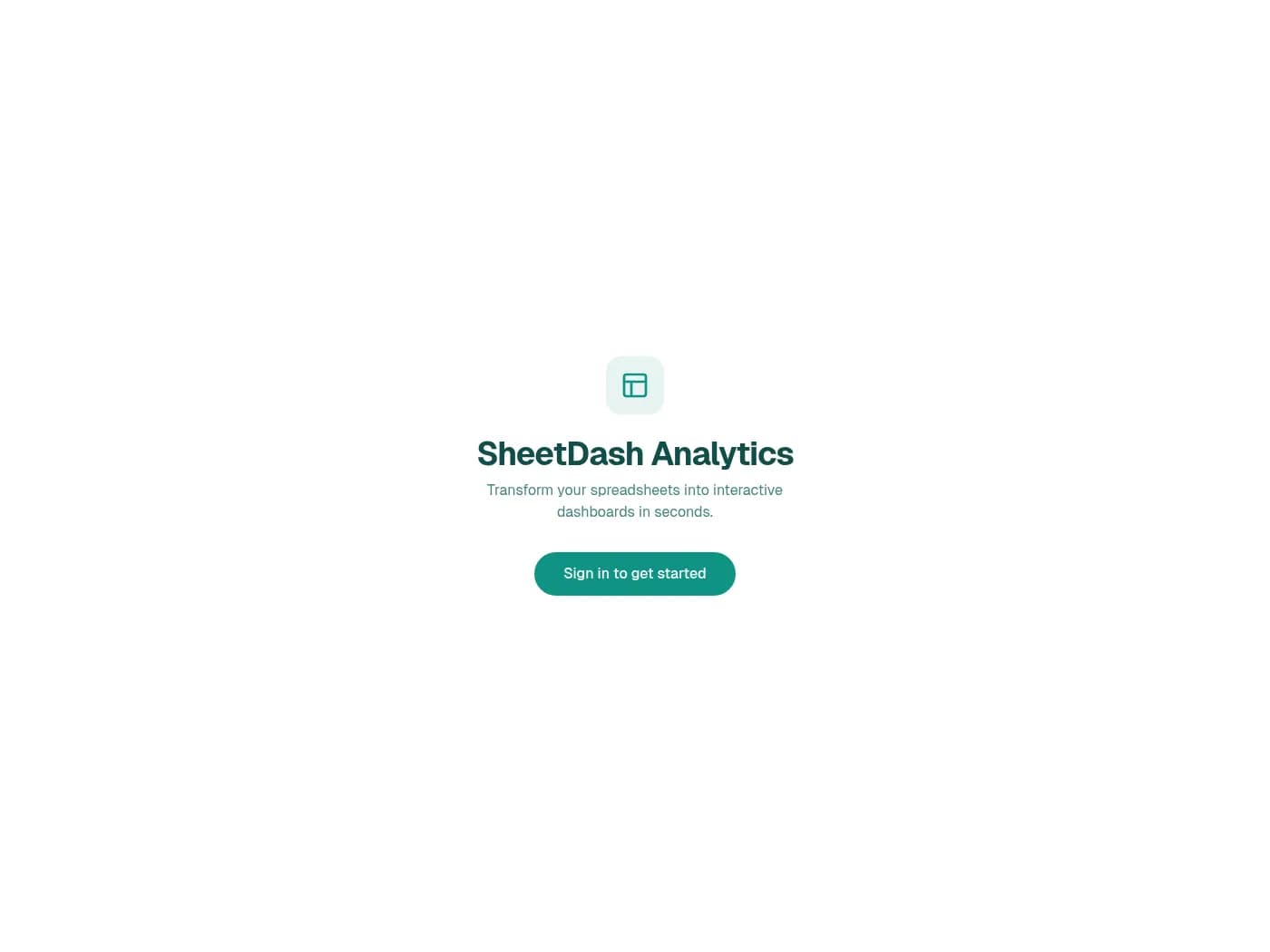 SheetDash Analytics