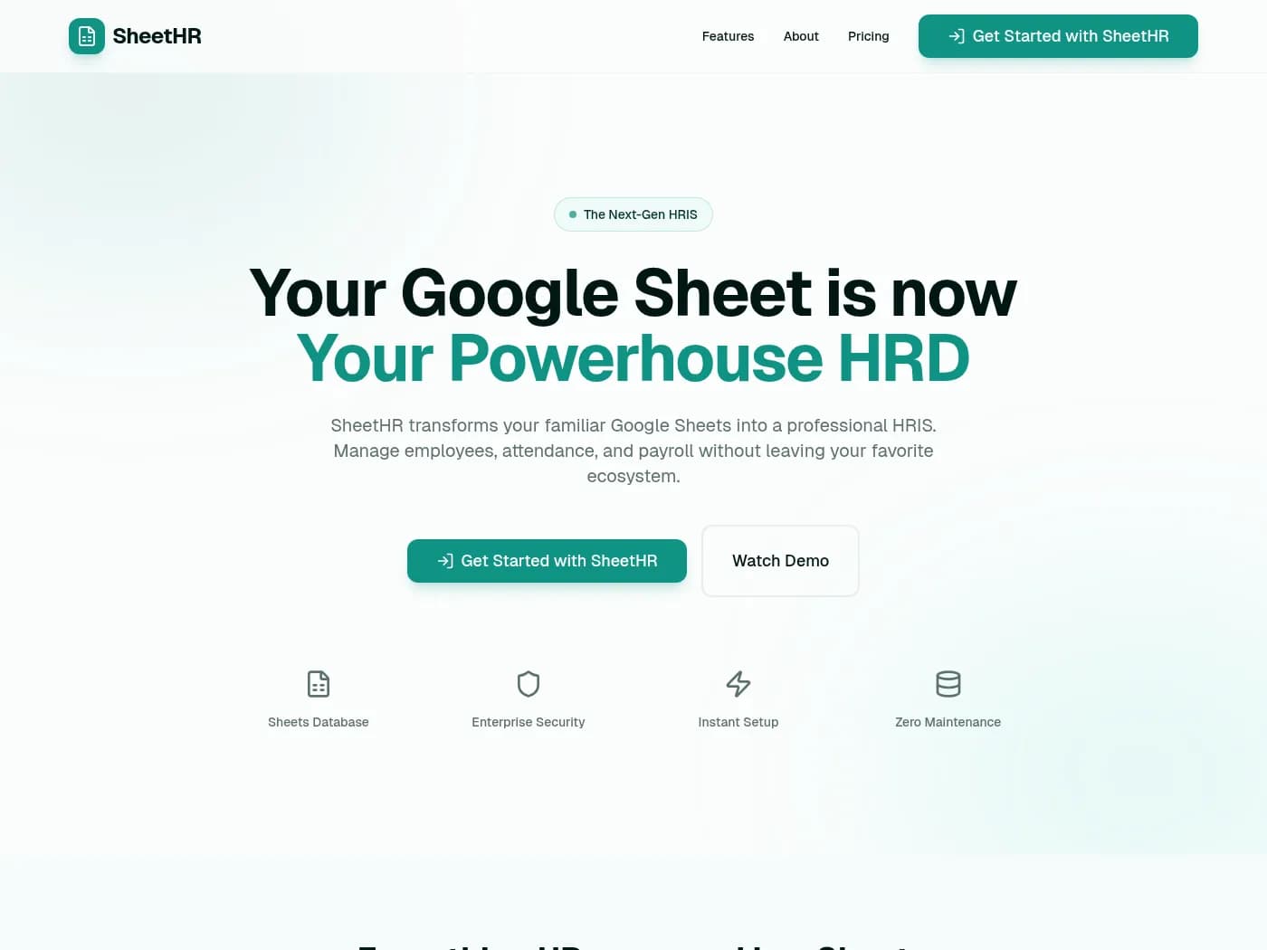 SheetHR Web Platform
