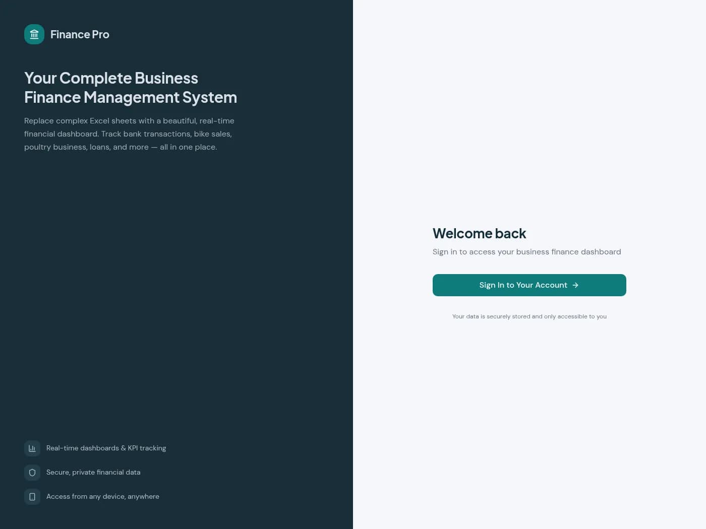 SheetPro Dashboard