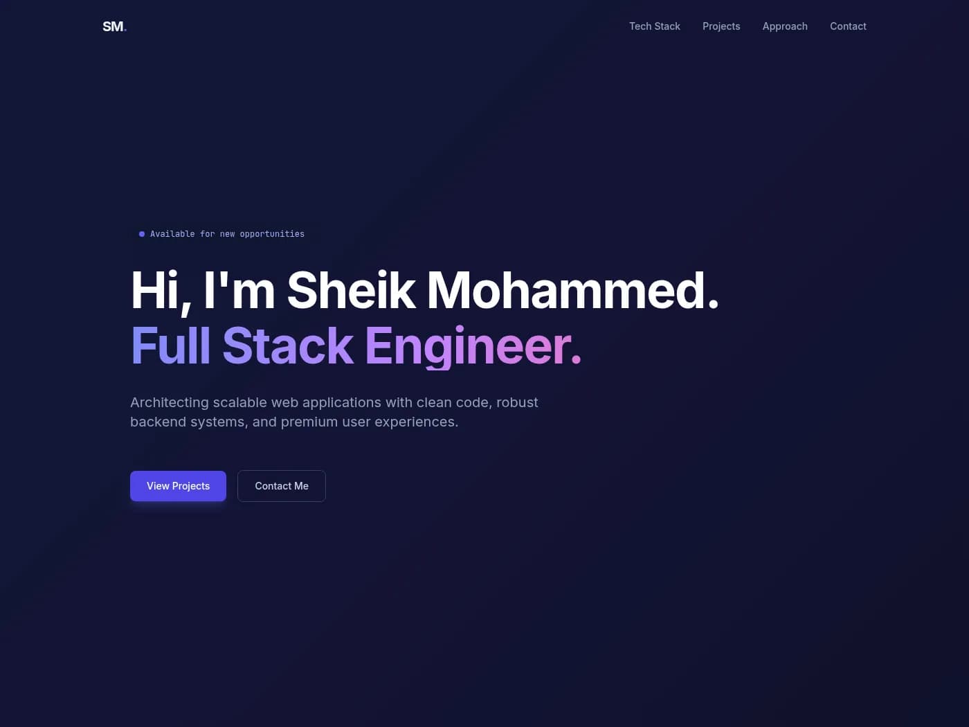 Sheik Mohammed Portfolio