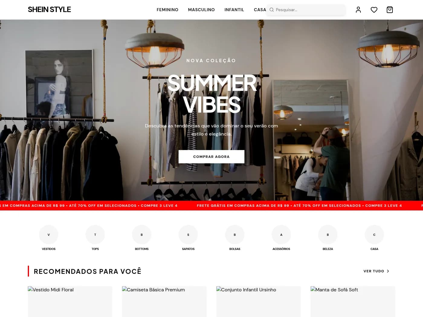 Shein-Style Online Store