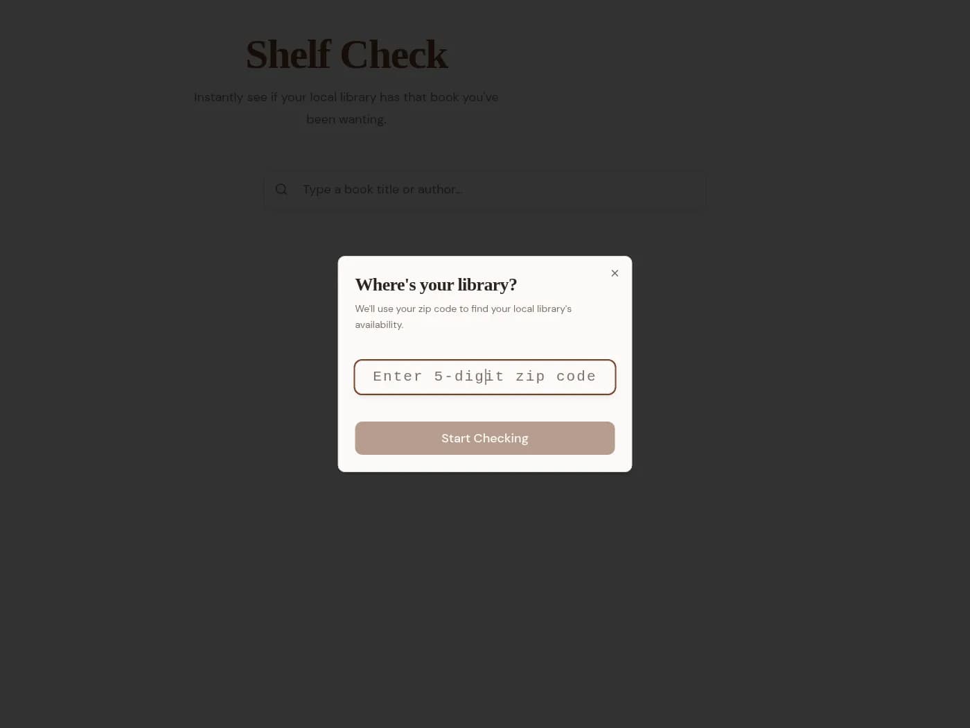 Shelf Check MVP