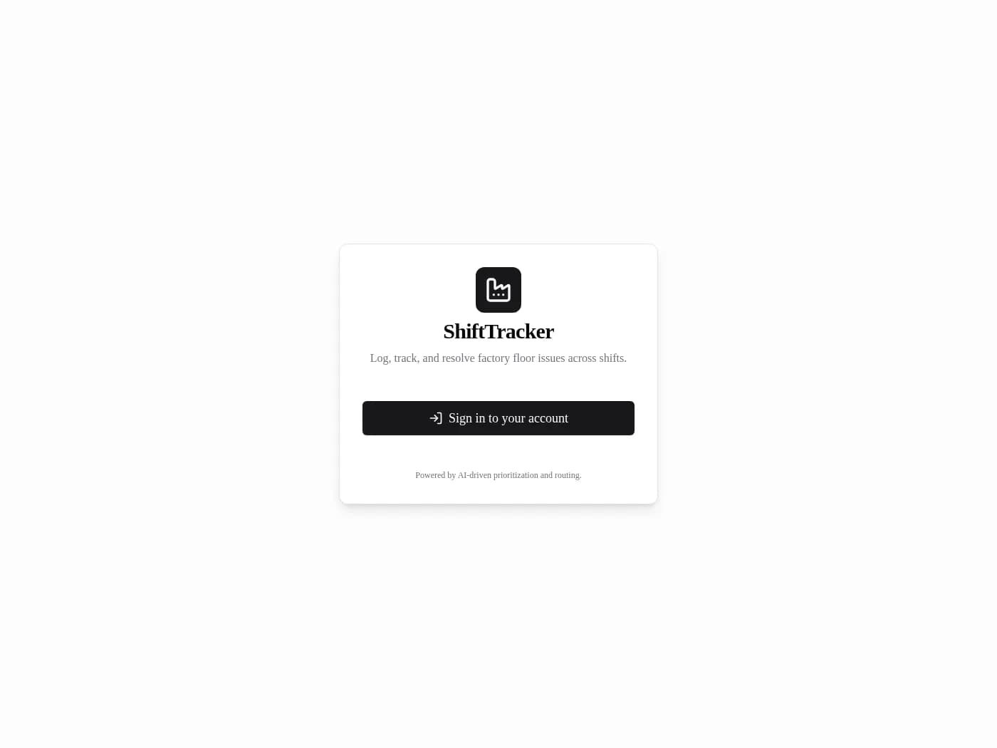 Shift Issue Tracker