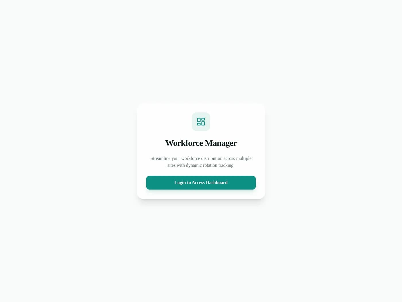 Workforce Shift Manager