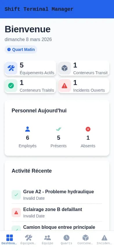 Shift Terminal Manager
